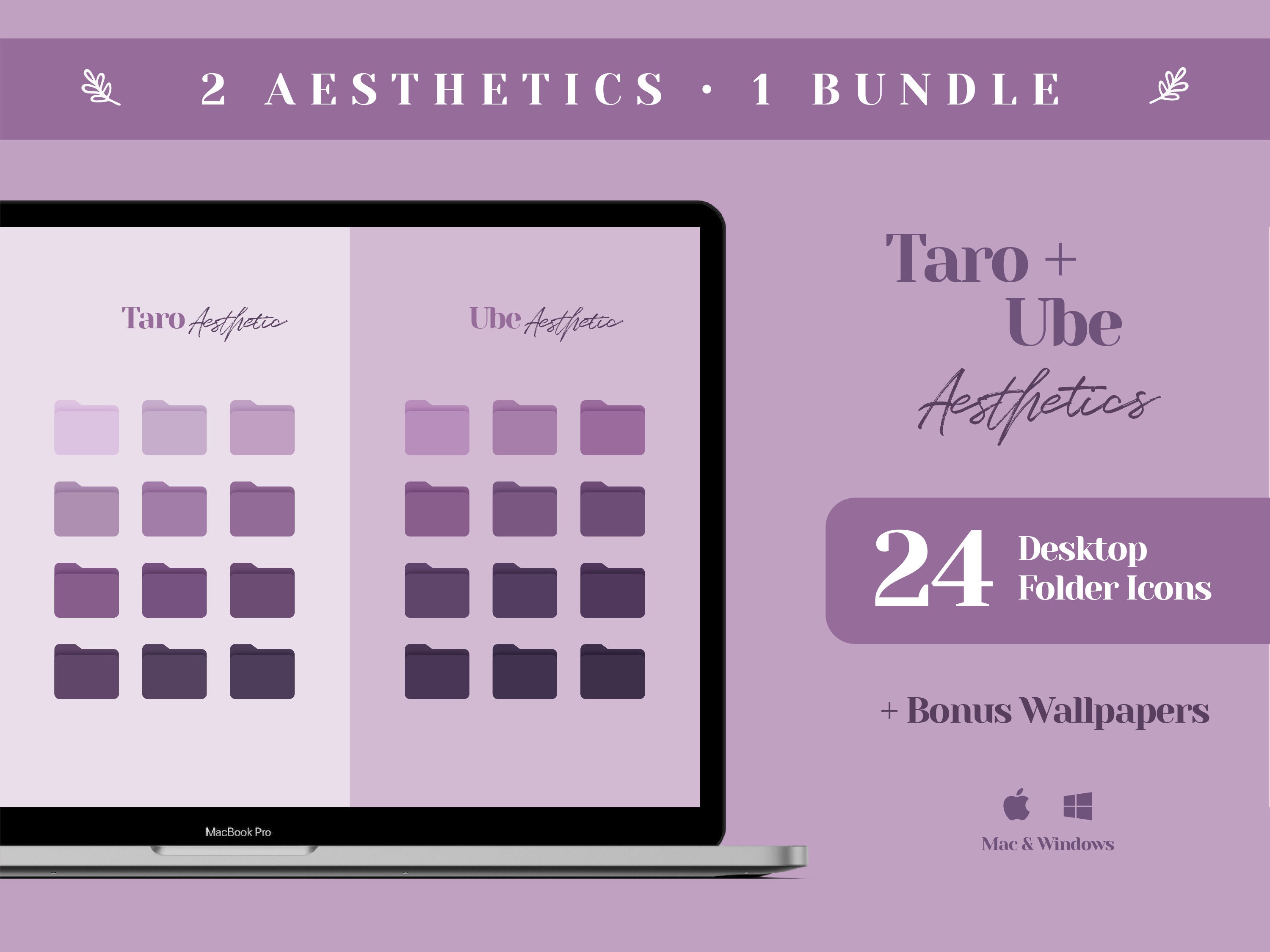 Desktop Icons, Mac Folder Icons, Purple Wallpaper Desktop Organizer ...