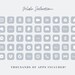 Ios 18 App Icon Pack, Light Gray App Icons, Pale Gray iPhone Aesthetic ...