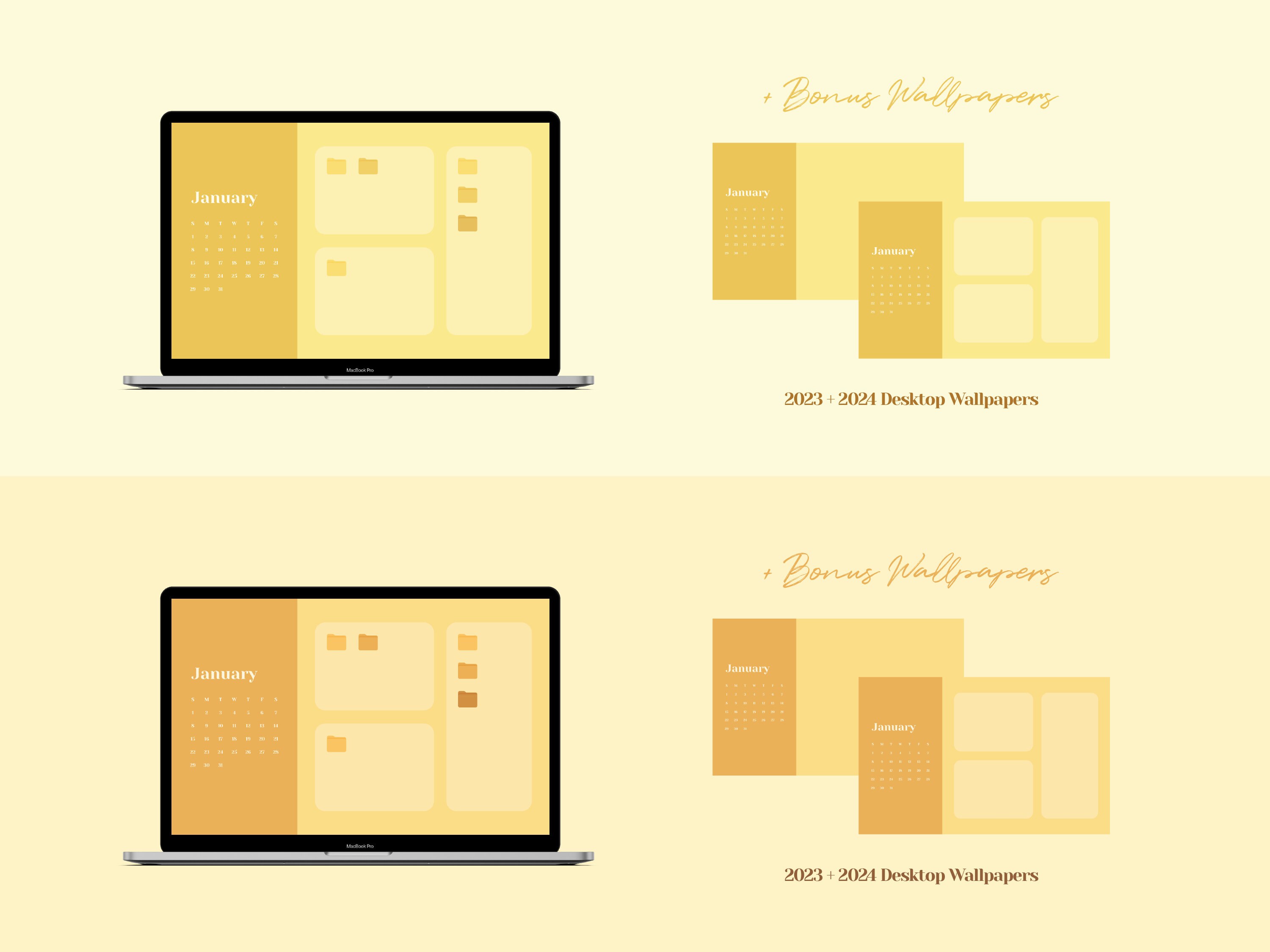 Desktop Icons Mac Folder Icons Yellow Wallpaper Desktop - Etsy