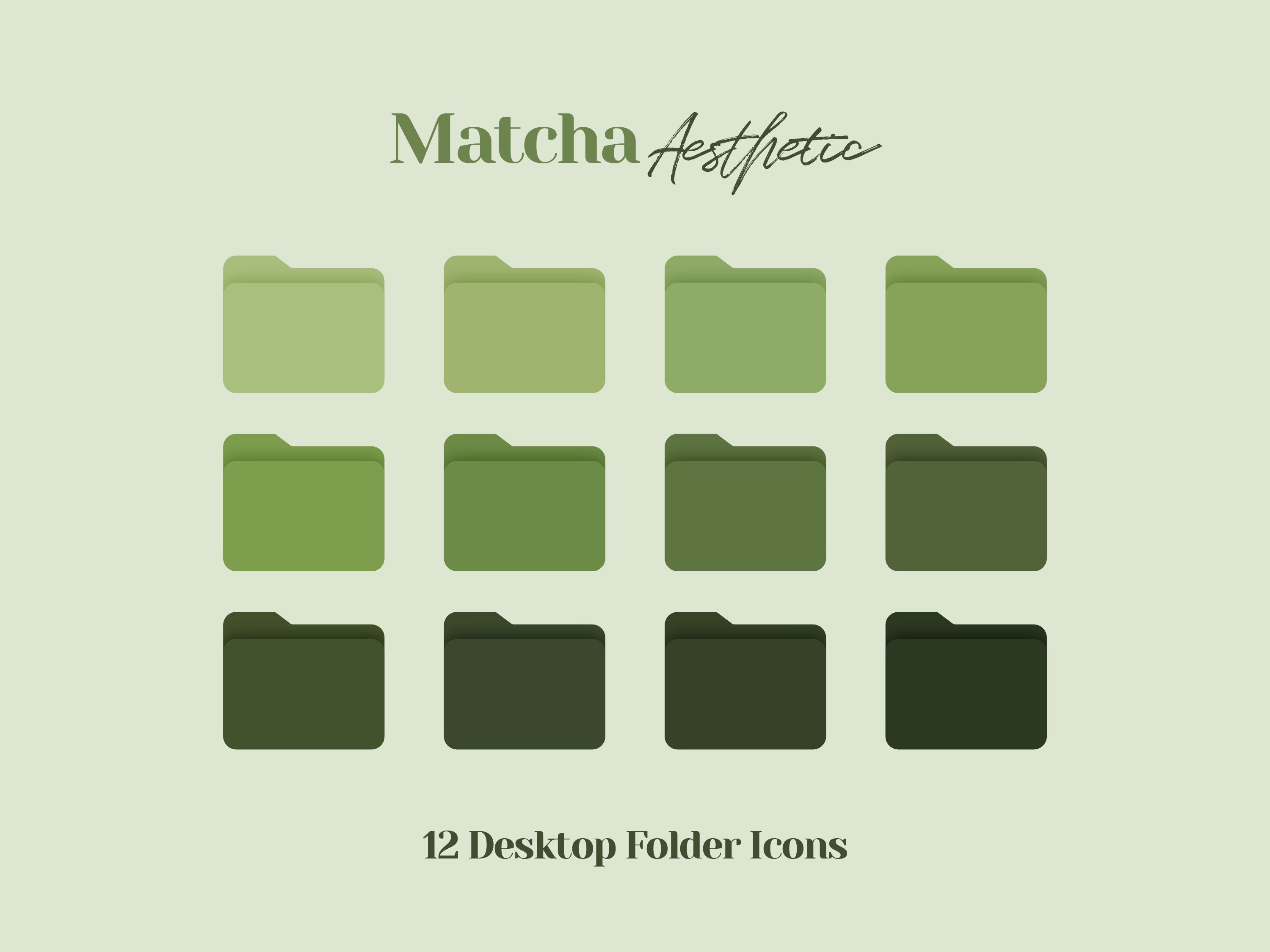 Desktop Icons, Mac Folder Icons, Dark Green Wallpaper Desktop Organizer ...