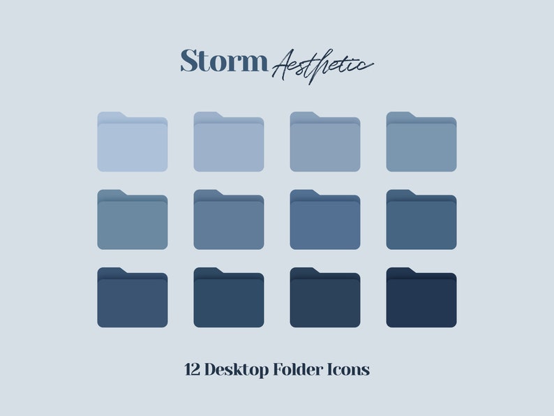 Desktop Icons, Mac Folder Icons, Navy Blue Wallpaper Desktop Organizer ...