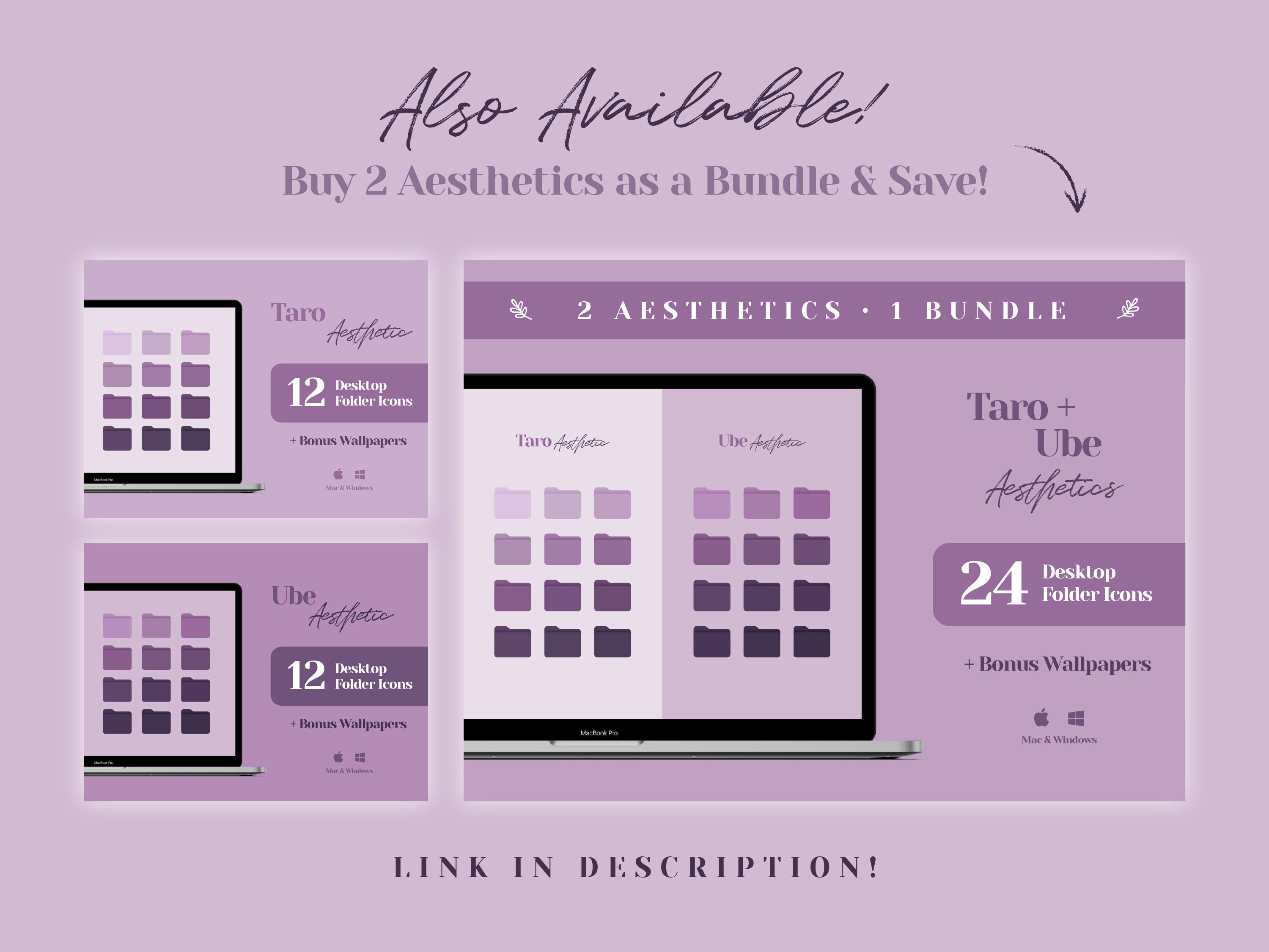 Desktop Icons, Mac Folder Icons, Purple Wallpaper Desktop Organizer ...