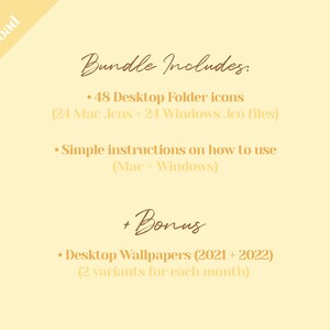 Desktop Icons Mac Folder Icons Yellow Wallpaper Desktop - Etsy