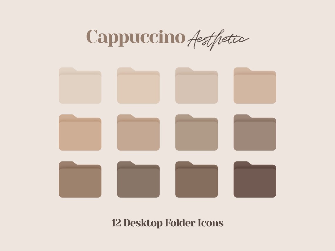 Desktop Icons, Mac Folder Icons, Light Brown Wallpaper Desktop ...
