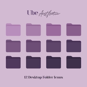 Desktop Icons, Mac Folder Icons, Purple Wallpaper Desktop Organizer ...