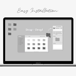 Desktop Icons, Mac Folder Icons, Light Gray Wallpaper Desktop Organizer ...