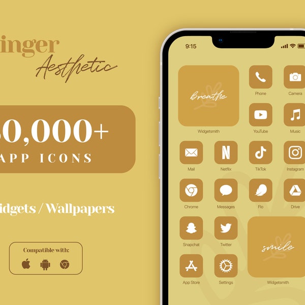 Yellow Wallpaper Aesthetic - Etsy