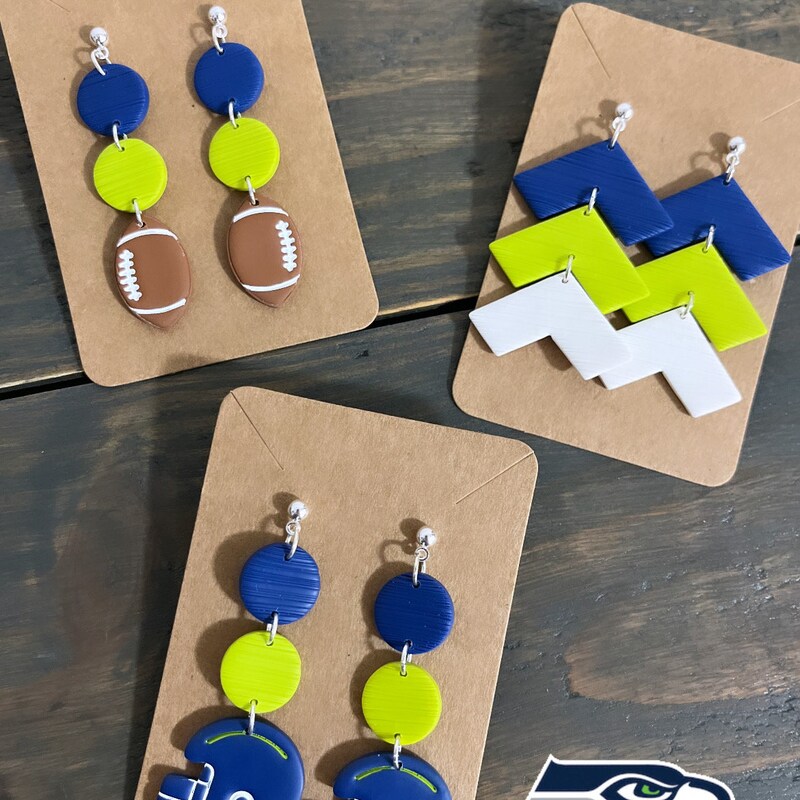 Seahawks Earrings - Etsy