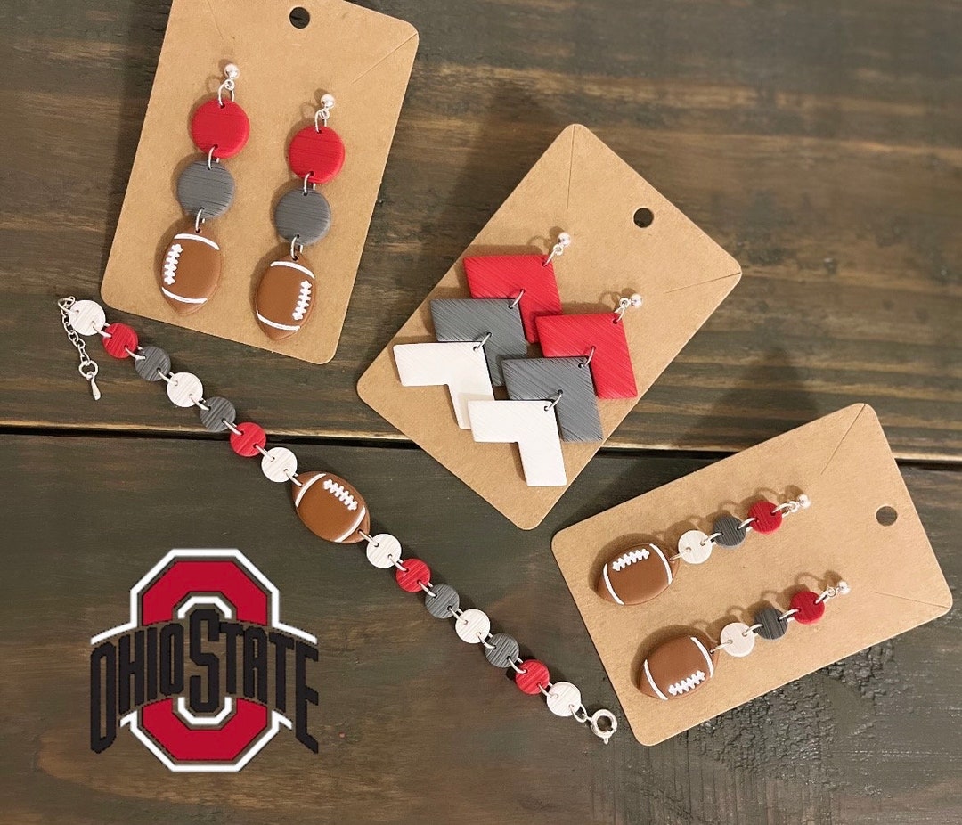 Ohio Buckeyes Team Spirit Collection Football Jewelry - Etsy