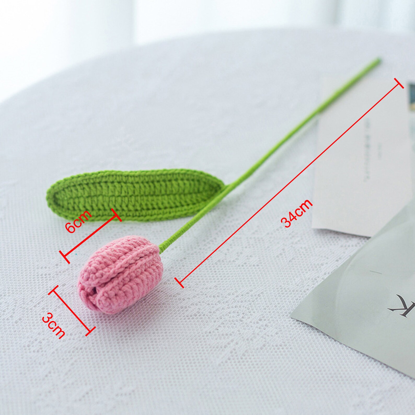 Finished Crochet Tulip Handmade Knitted Flowers Crochet - Etsy