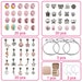 Pink Theme DIY Bracelet Kit, Handmade Crystal Bracelet Necklace Set ...