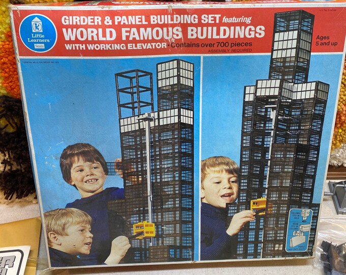 Vintage 1975 Girder & Panel Building Set Sears Tower Little Learners - Etsy
