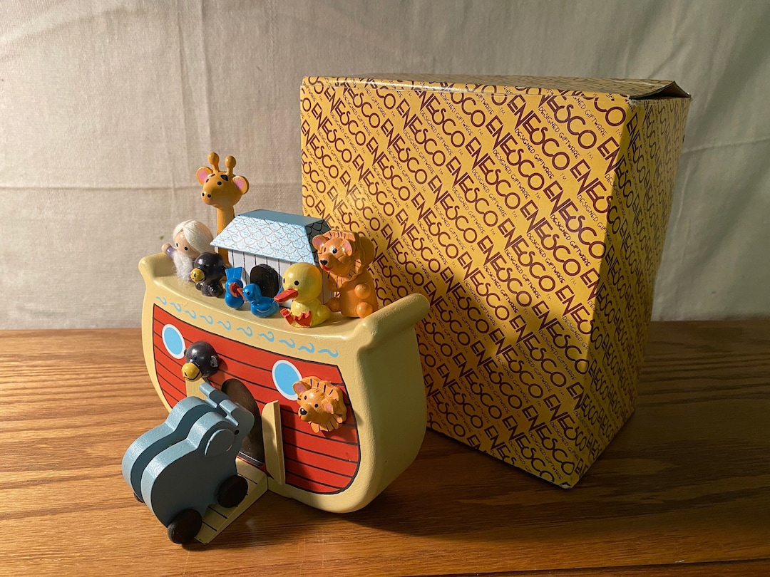 Vintage Enesco Noah's Ark Children's Marching Song Music Box - Etsy