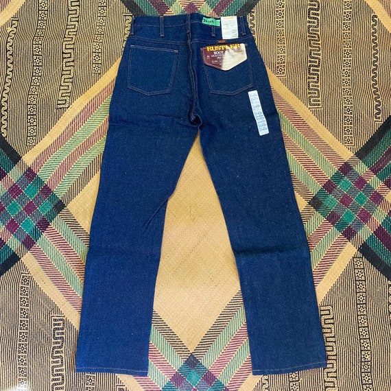 Vintage Rustler boot Jean heavyweight denim blue jean… - Gem