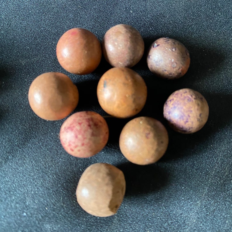 Vintage Bennington Clay Marbles Set of 35 - Etsy