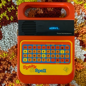 Vintage Texas Instruments Speak and Spell Game ATA3281 - Etsy