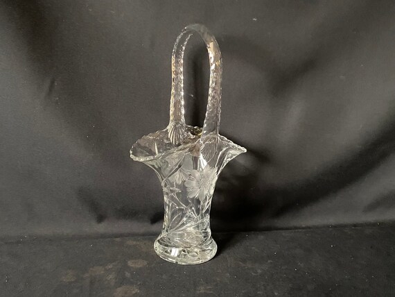 Vintage EAPG Wheel Cut Daisy Pattern Applied Handle Easter | Etsy