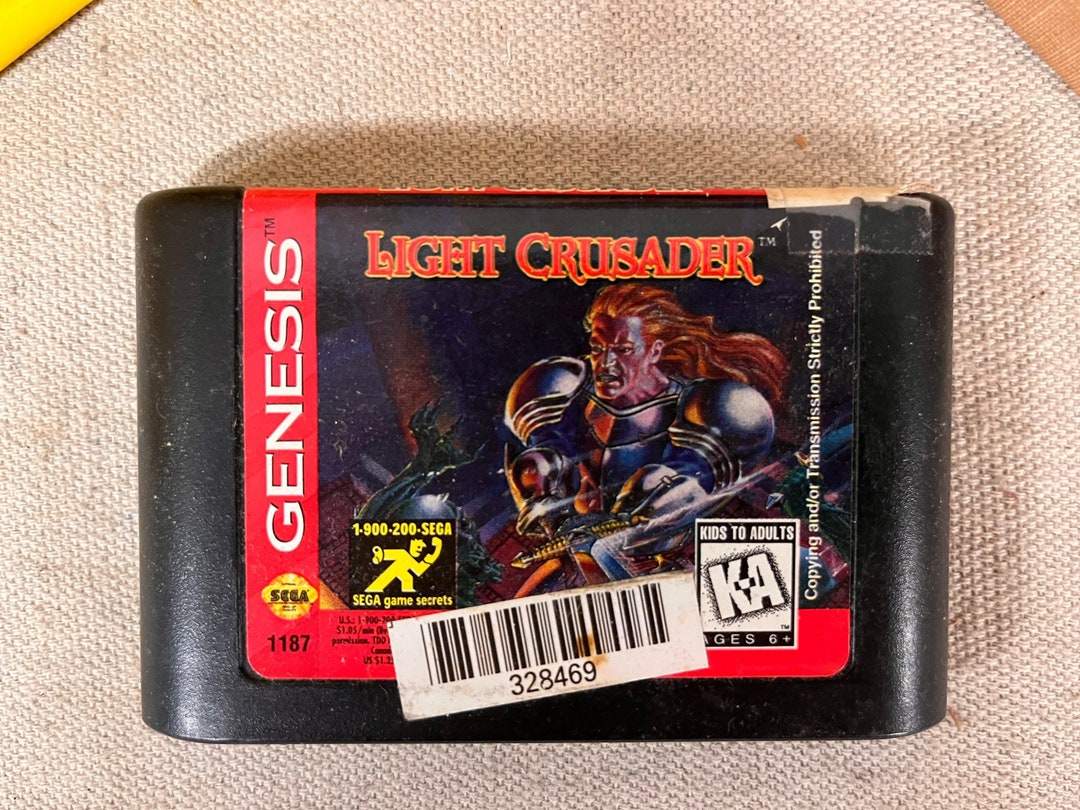 Vintage Sega Light Crusader Game Cartridge - Etsy