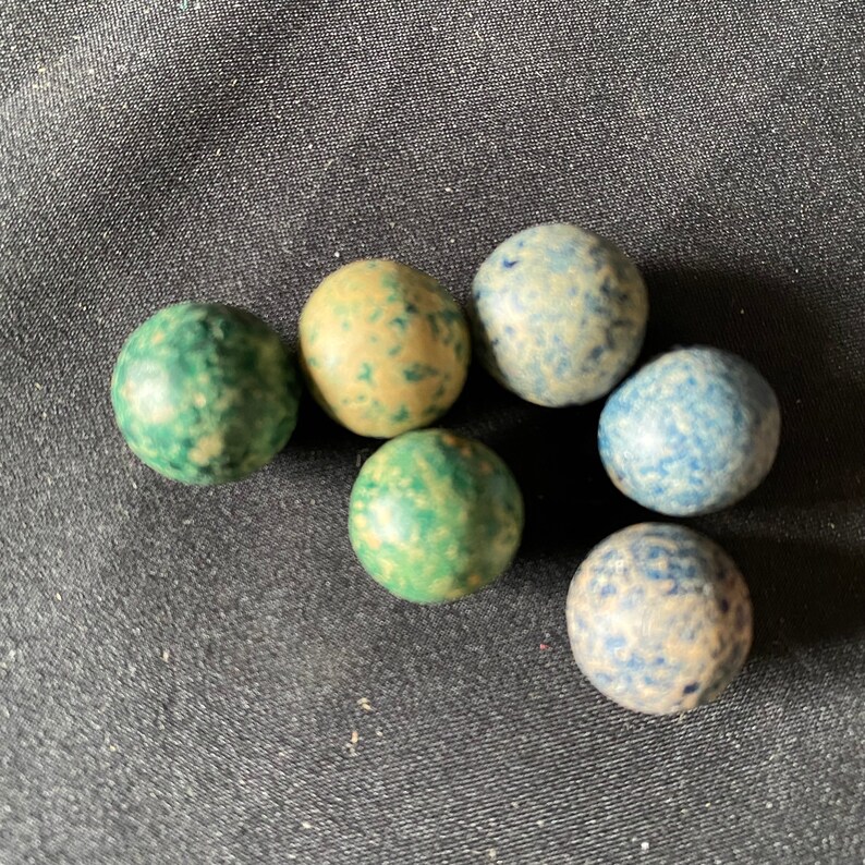 Vintage Bennington Clay Marbles Set of 35 - Etsy