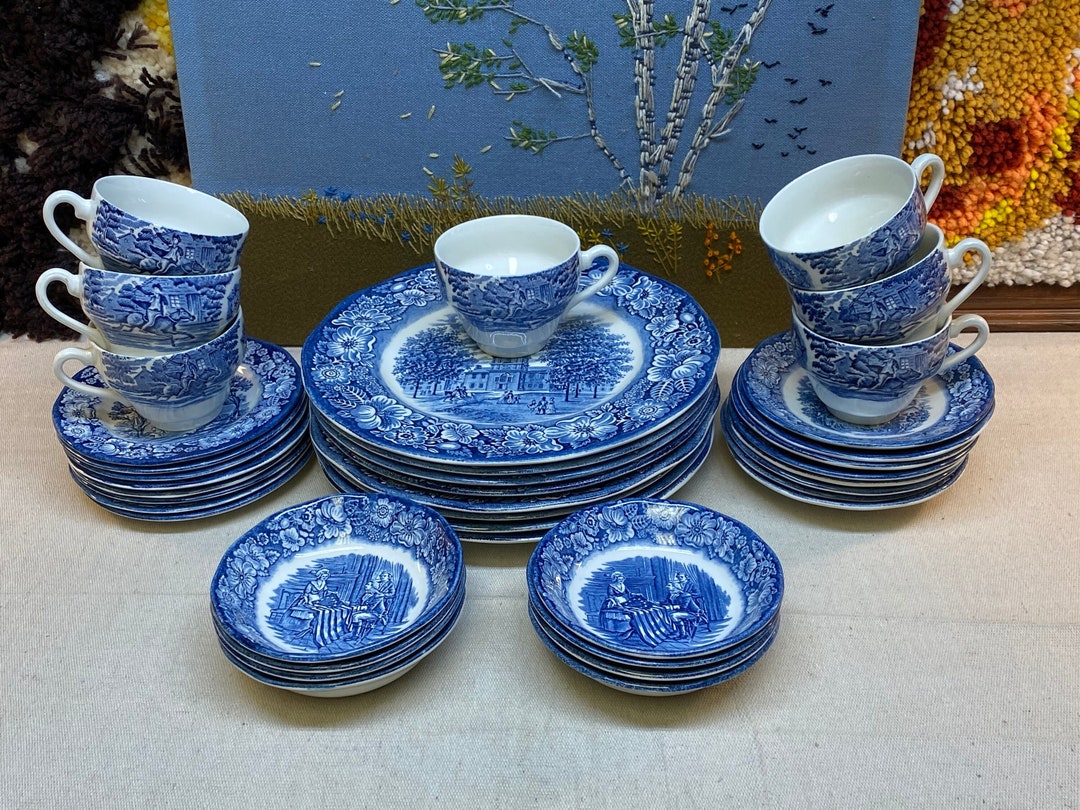 Liberty Blue English Ironstone Dishes - Sold Individually - Etsy