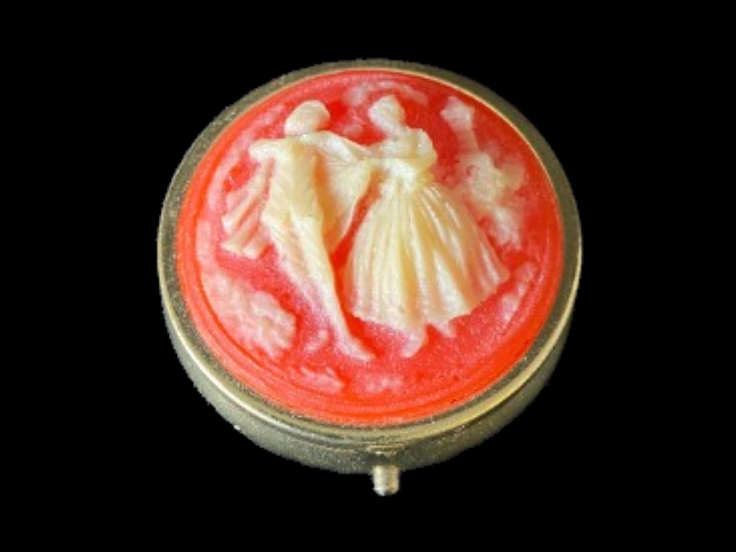 1950 Cameo Pill Box - Etsy