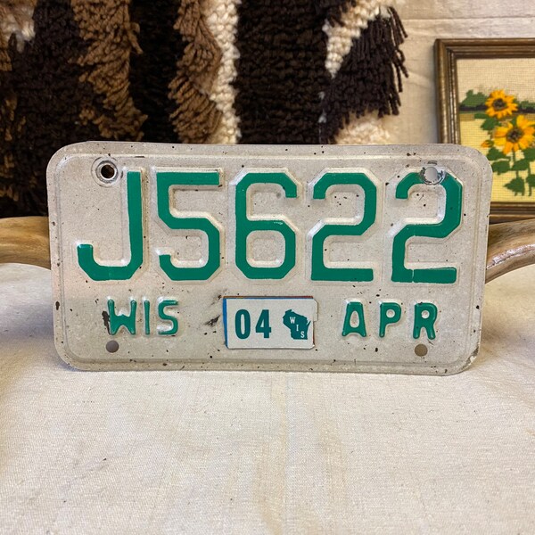 Motorcycle License Plate Frame Vintage - Etsy