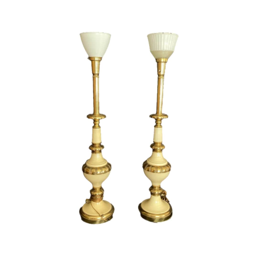 Pair of Regency Table Lamps - Etsy