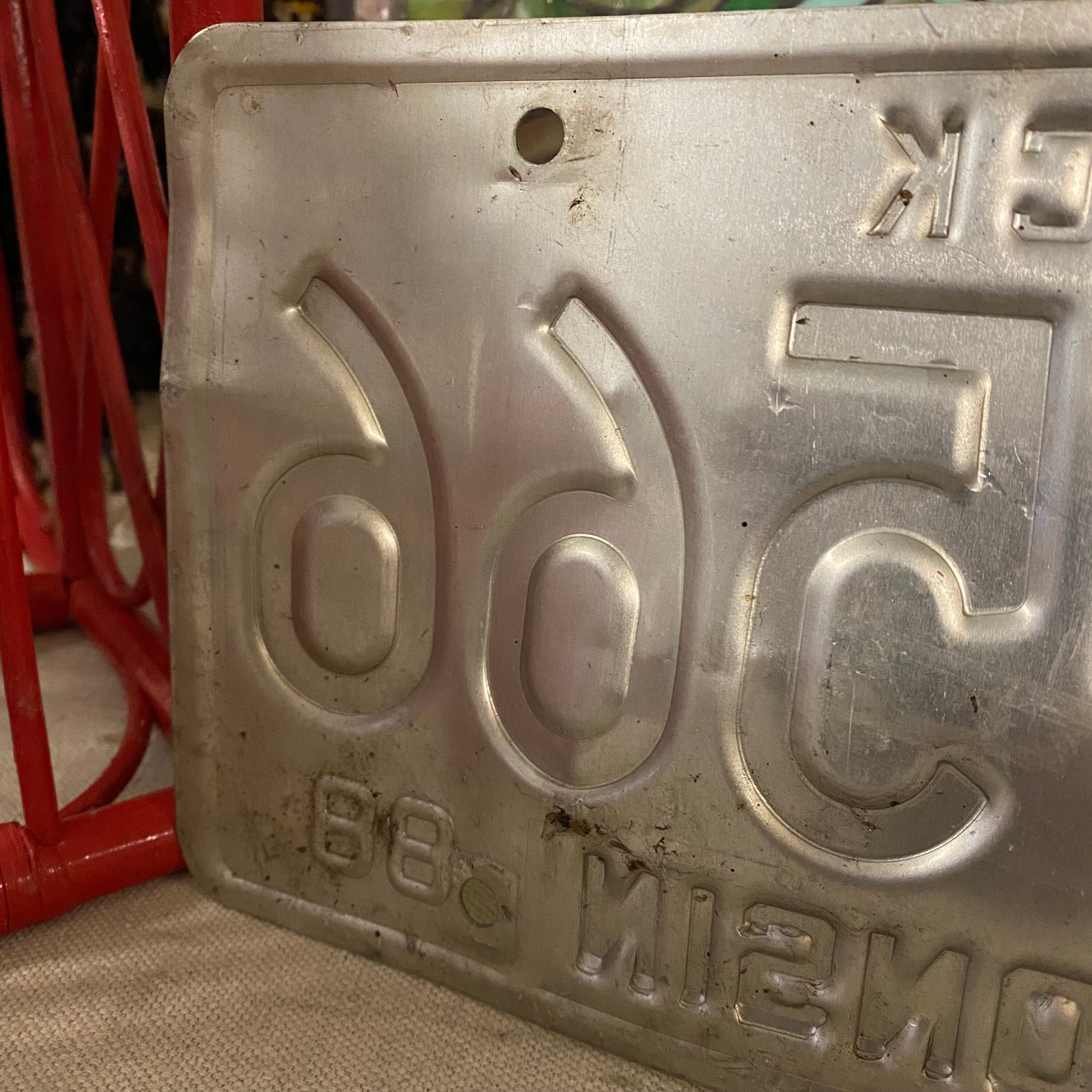 Vintage 1988 Wisconsin Truck License Plate - Etsy