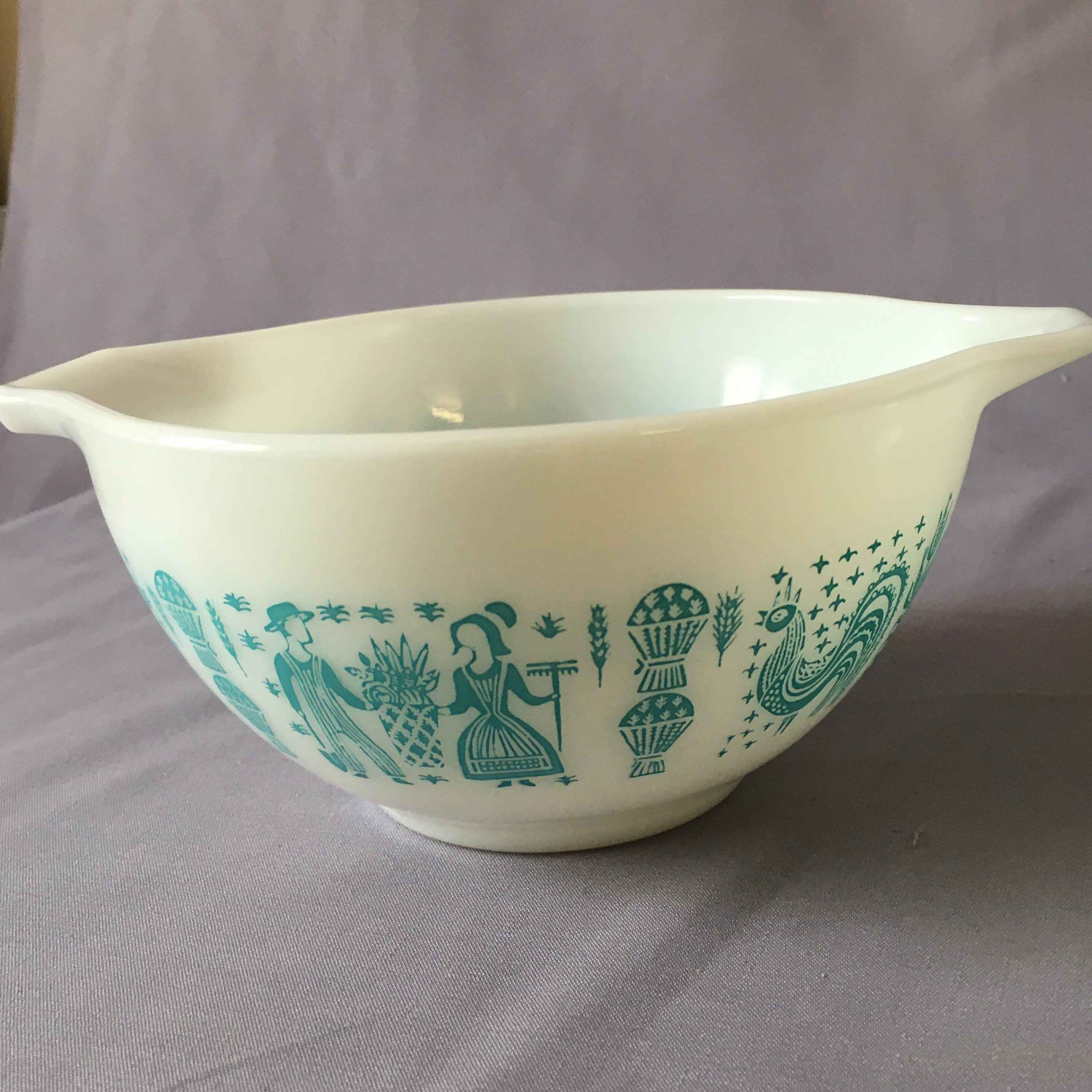 Vintage Pyrex Amish Turquoise Butterprint Cinderella Nesting - Etsy