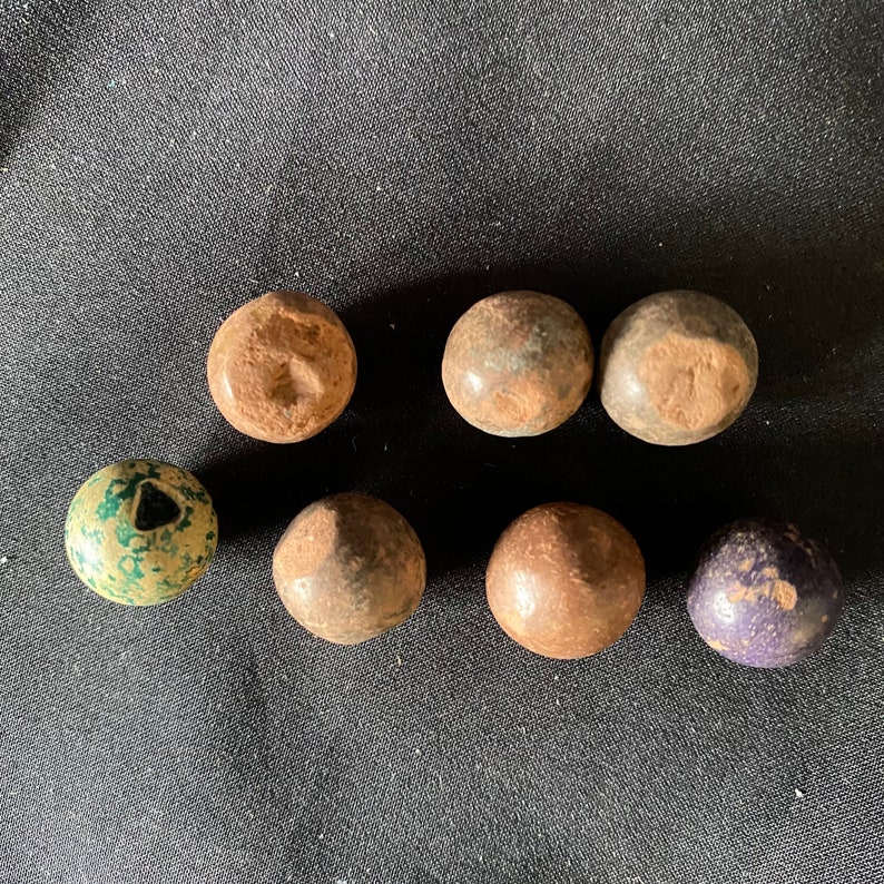 Vintage Bennington Clay Marbles Set of 35 - Etsy