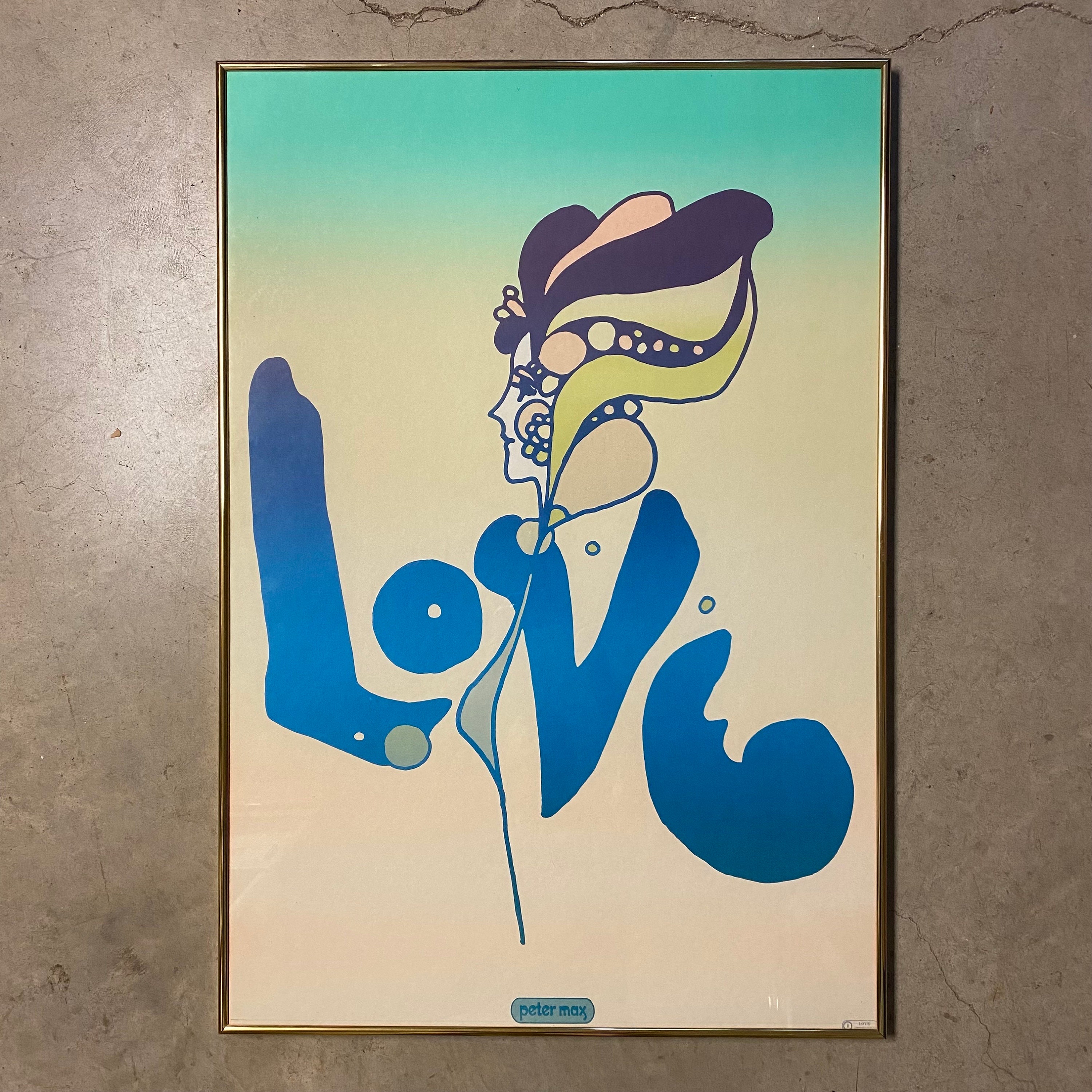 Vintage Framed Peter Max Love Poster 1968 - Etsy Vintage Framed Peter Max Love Poster 1968 - Etsy