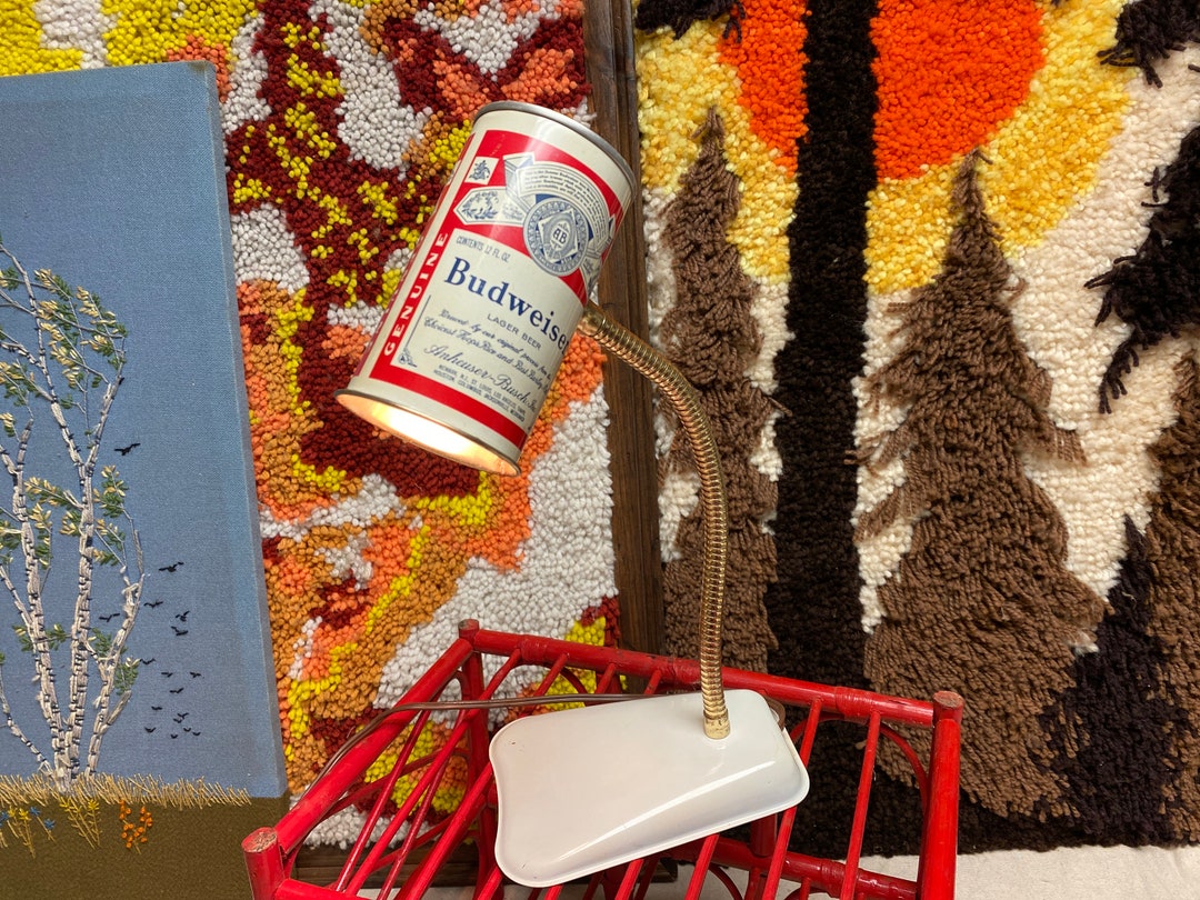 Vintage Budweiser Beer Can Lamp - Etsy