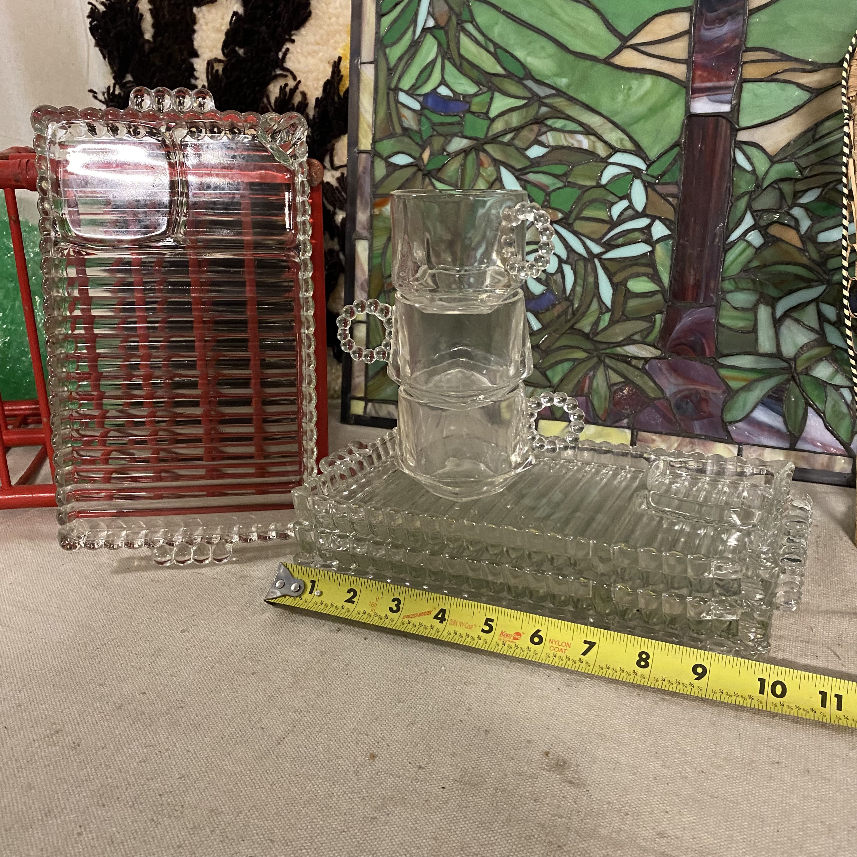 Vintage Hazel Atlas Ball and Rib Glass Sip and Smoke Luncheon Snack Cup ...