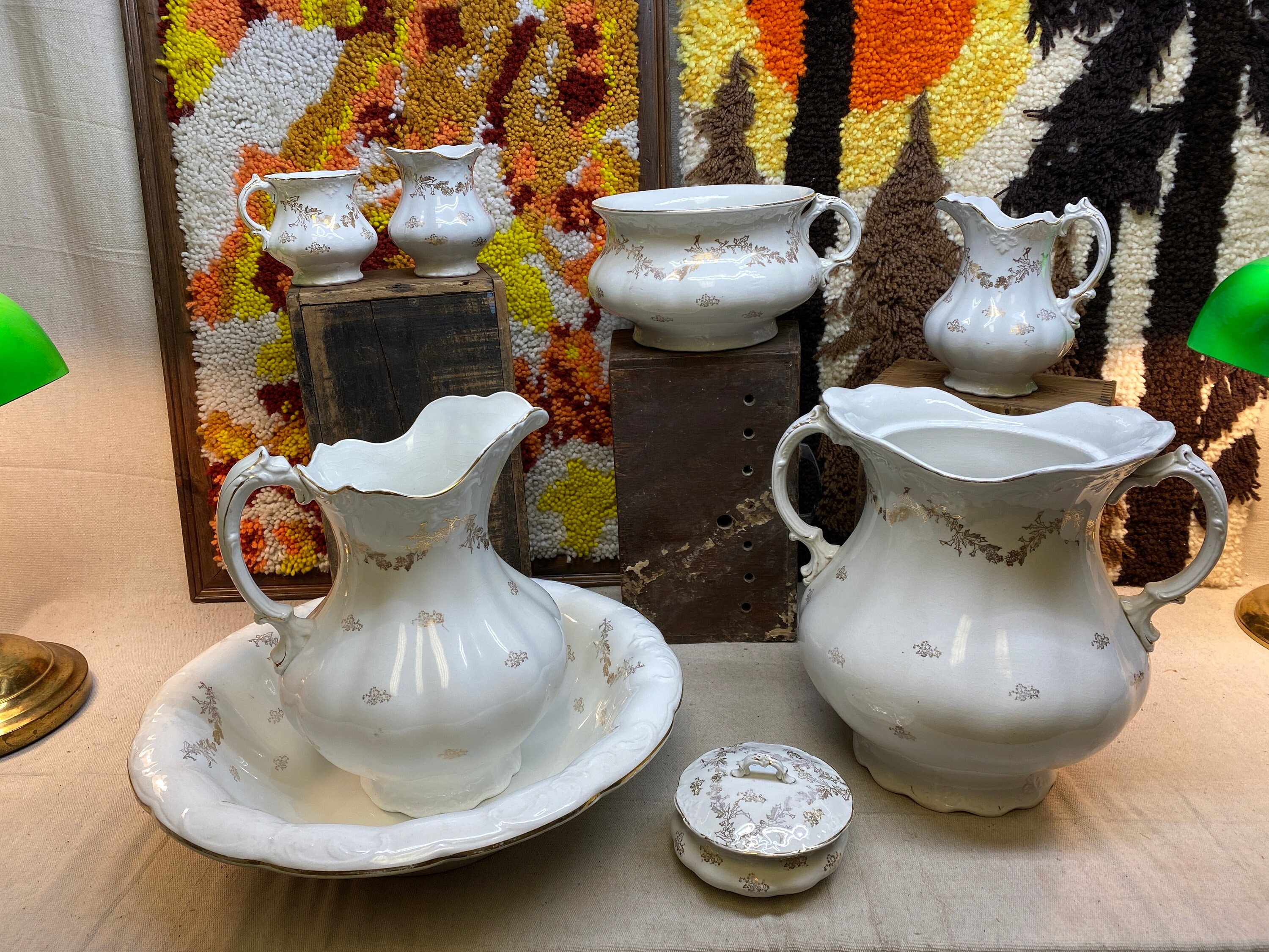 Antique Rosalind 8 Piece China Vanity Set - Etsy