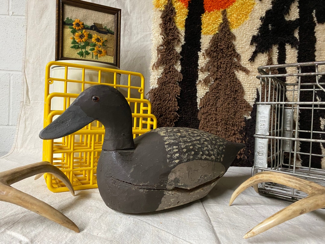 Vintage Wooden Hand-carved Hand Painted Duck Decoy - Etsy