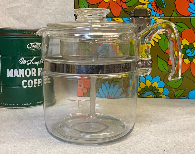 Vintage Pyrex Percolator 9 Cup Coffee Pot 7759 - Etsy