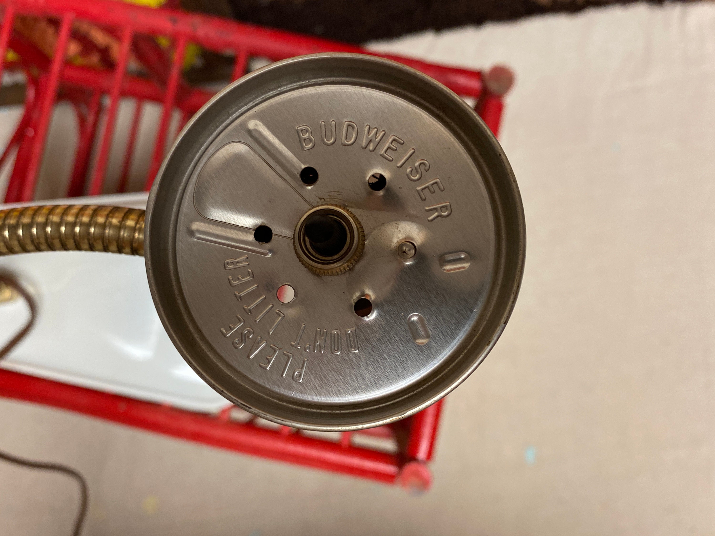 Vintage Budweiser Beer Can Lamp - Etsy