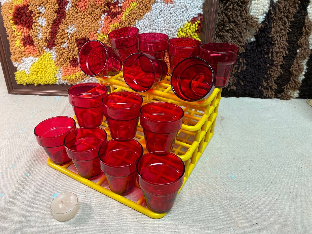 Set of 14 Vintage Ruby Red Votive Tea Light Candle Holders - Etsy