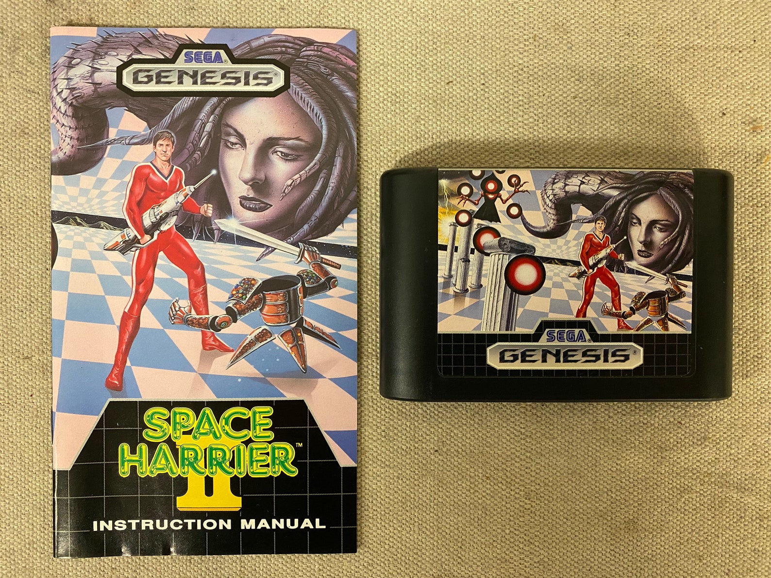 Vintage Sega Genesis Space Harrier II Game Cartridge With - Etsy