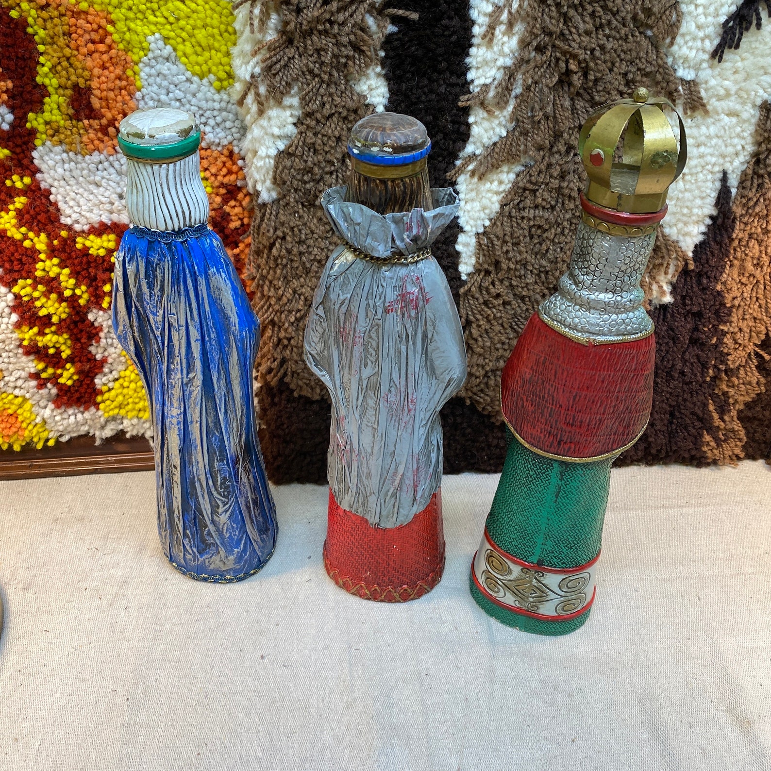 Vintage 3 Schmid Brothers Jeweled Paper Mache Nativity Magi - Etsy