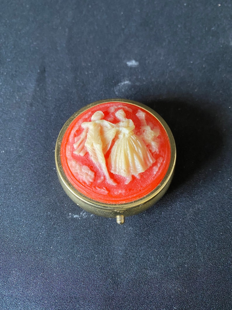 1950 Cameo Pill Box - Etsy
