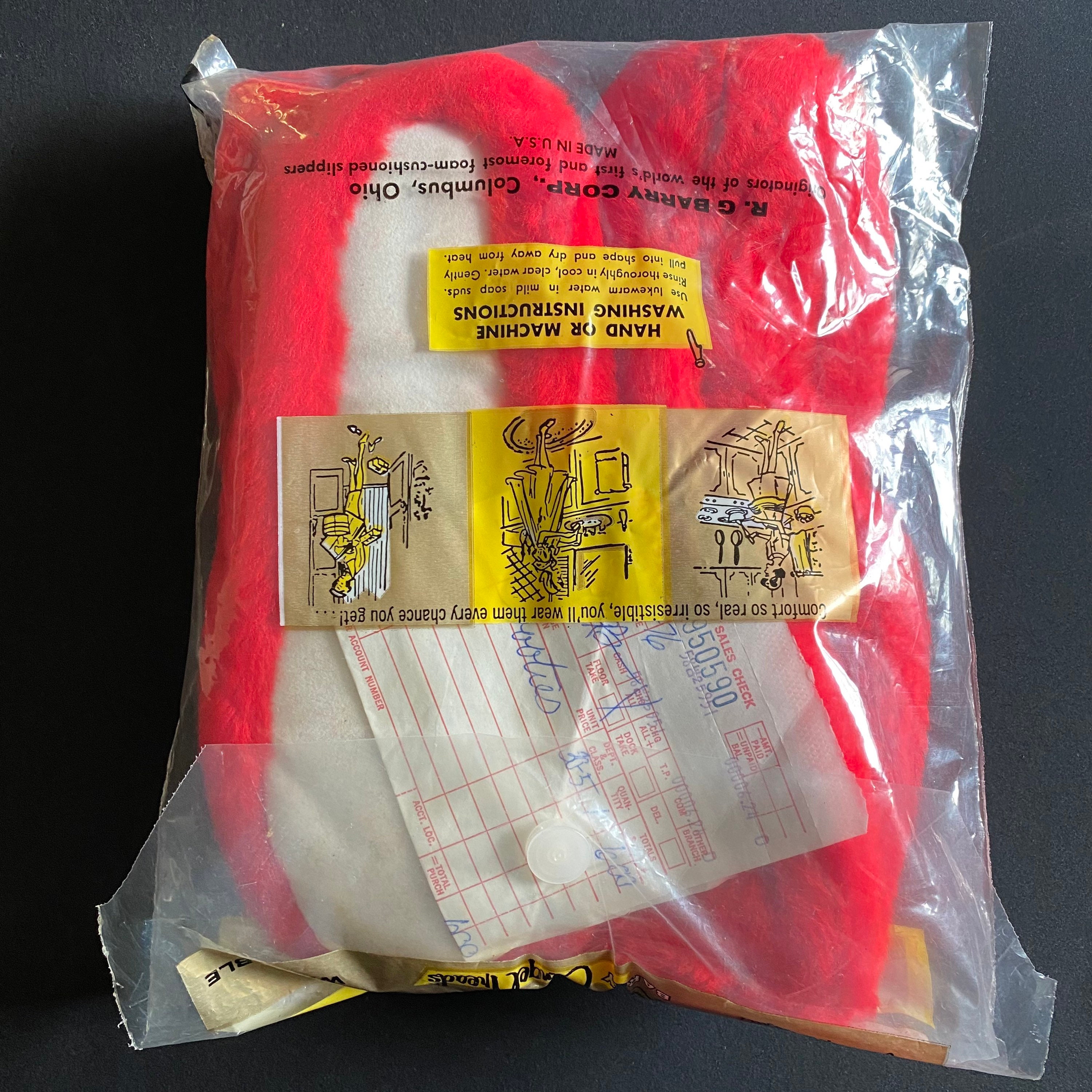 Vintage Boutique Barry Angel Treads Women’s Red Slippers - Etsy