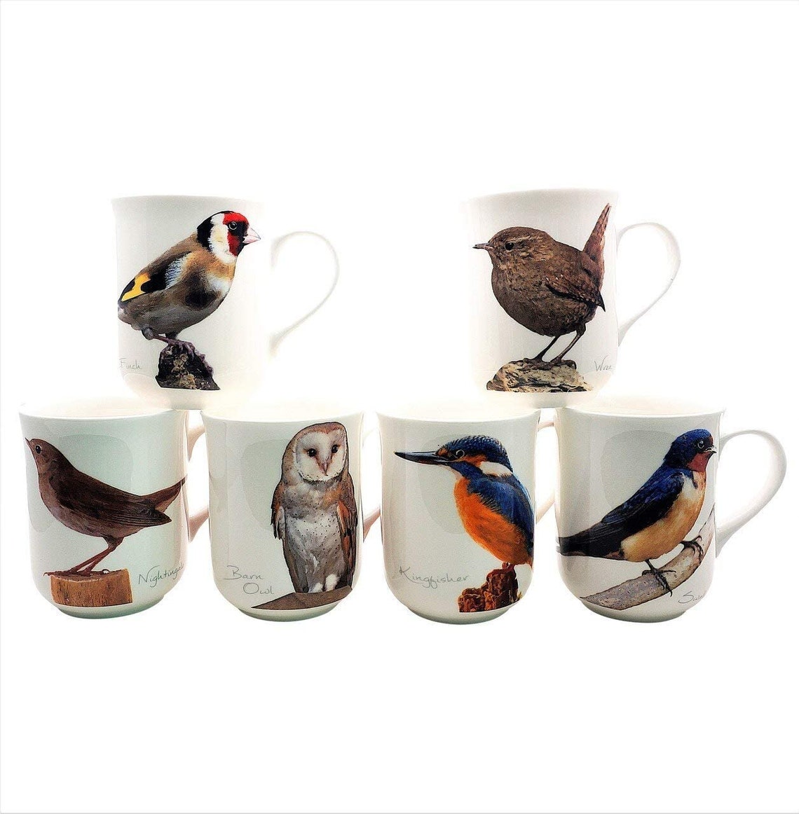 British Birds Set B Fine Bone China Set of 6 - Etsy