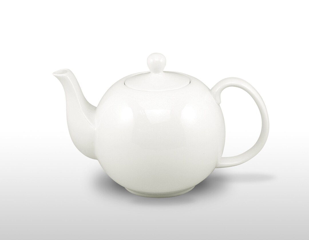 White Porcelain Teapot - Etsy UK
