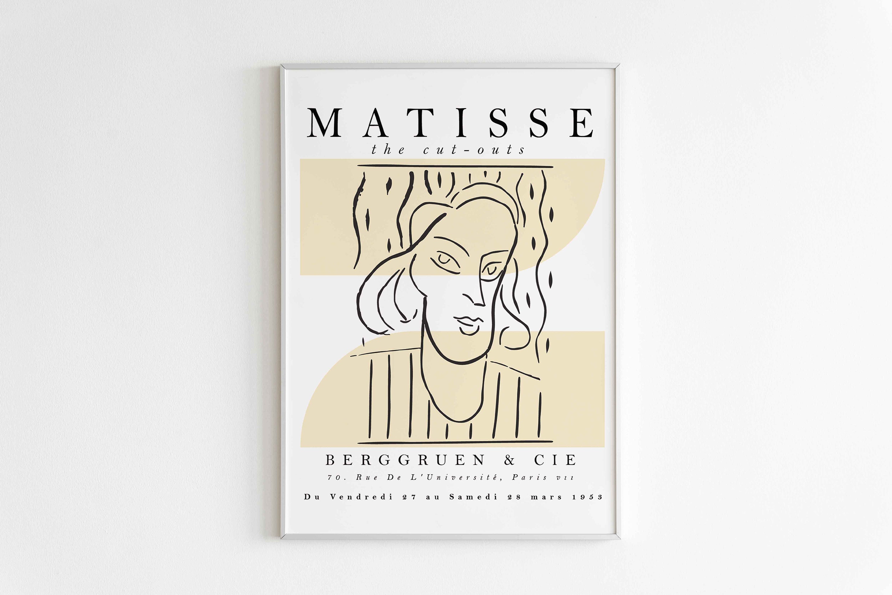 Matisse One Line Drawing Print Digital Exhibition Poster - Etsy