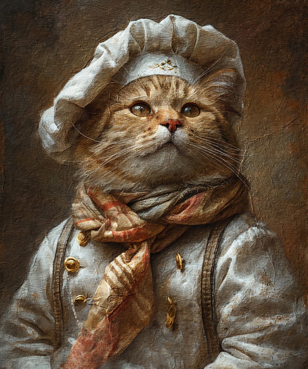 Chef Pet Portrait, Custom Pet Portrait, Regal Pet Portrait, Pet ...