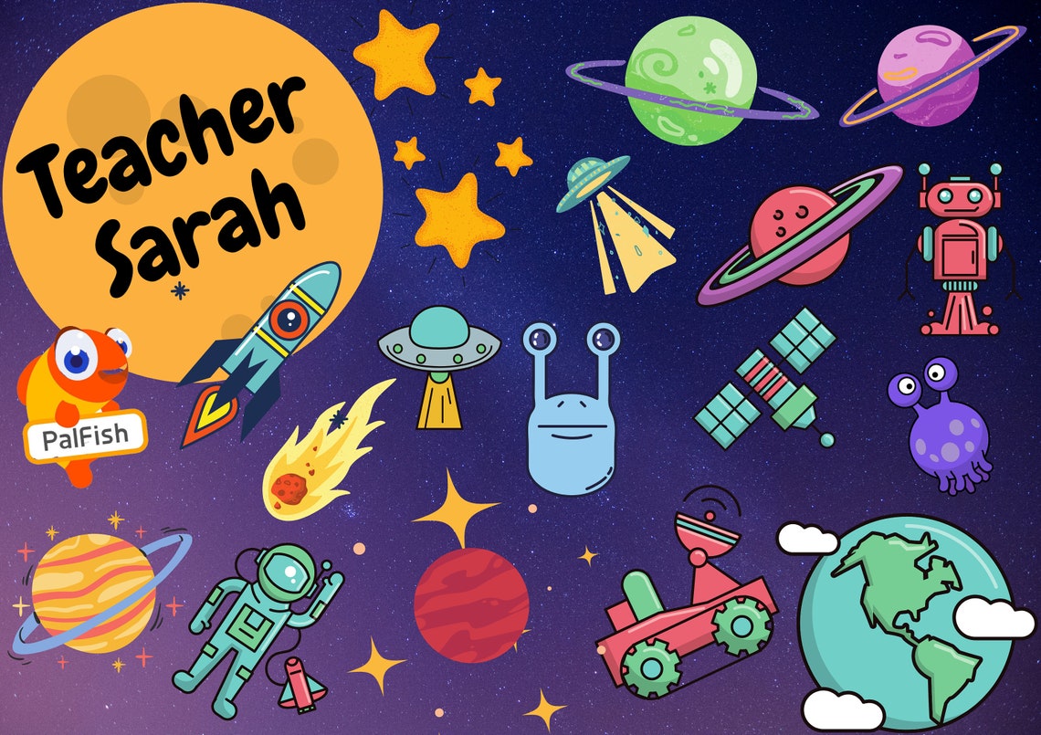 Palfish Online teaching background Space | Etsy