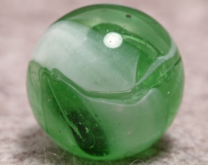 Japanese Yasuda Marble, Green. Transitional With a Crease Pontil. - Etsy