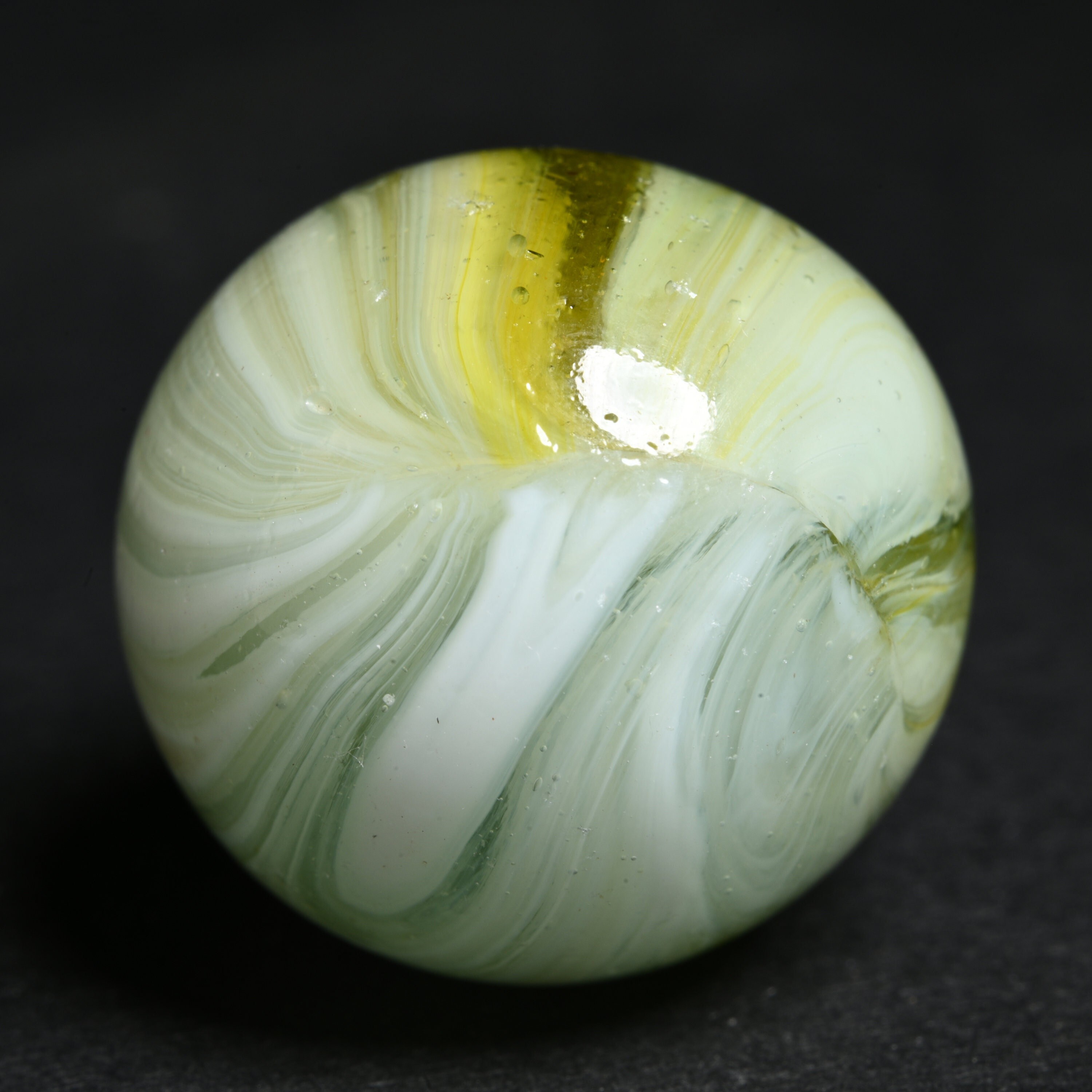 Large Rare German Striped Transparent Marble Early Vintage - Etsy