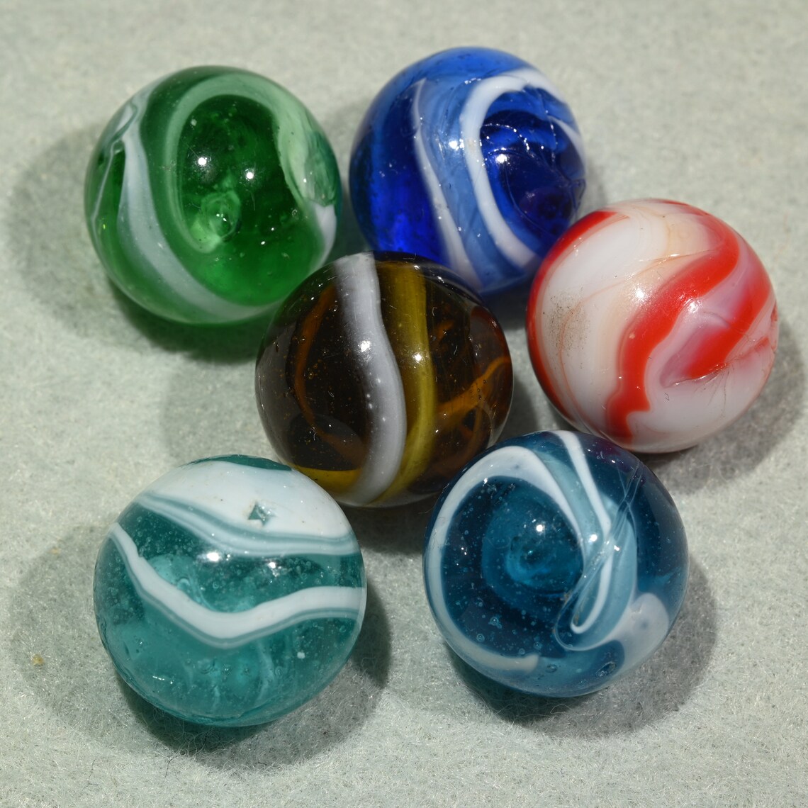 Transitional Marbles Yasuda Japanese Crease Pontil Varied | Etsy